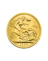 Queen Elizabeth II Predecimal Gold Sovereign