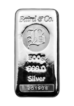 500g Silver Cast Bar