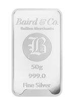 50g Silver Minted Bar