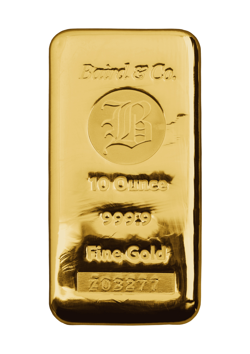 10oz Gold Cast Bar