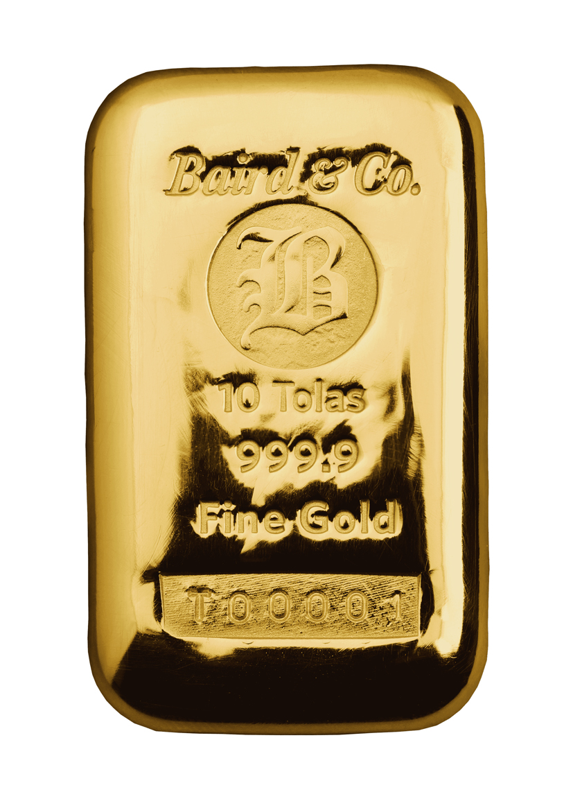 10 Tolas Gold Minted Bar