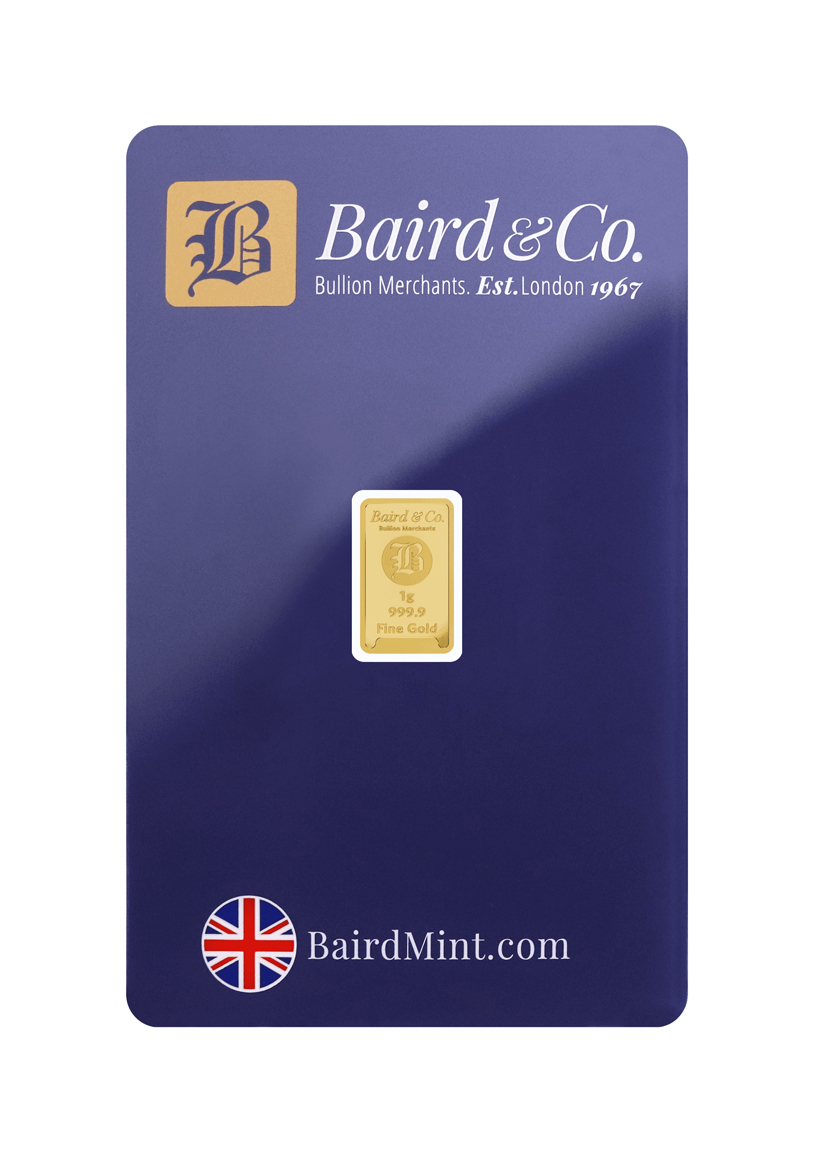 1g Gold Minted Bar