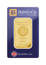 1oz Gold Minted Bar