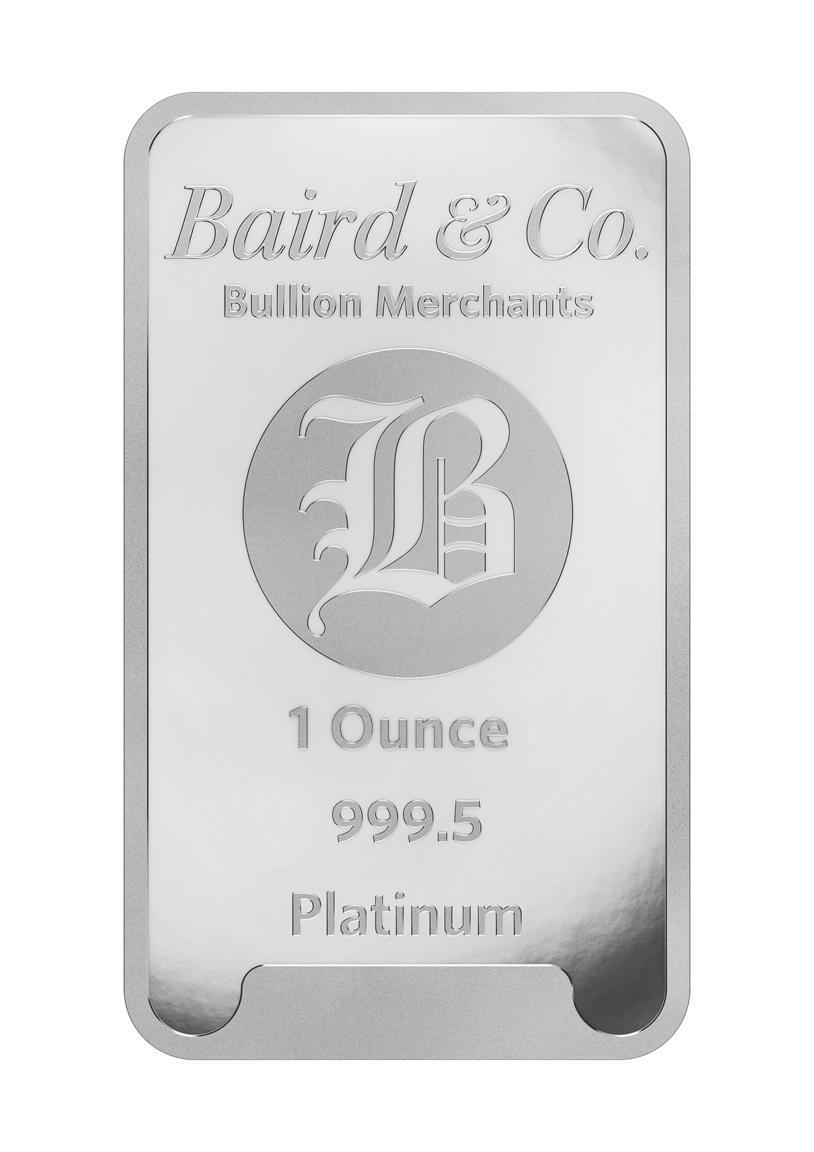 1oz Platinum Minted Bar