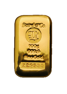 100g Gold Cast Bar