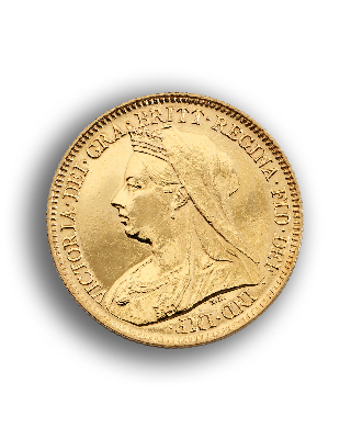 Victoria Old Head Gold Half Sovereign