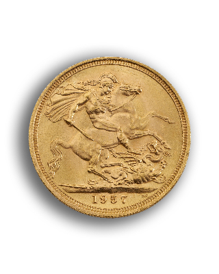 1957 Queen Elizabeth II Gold Sovereign