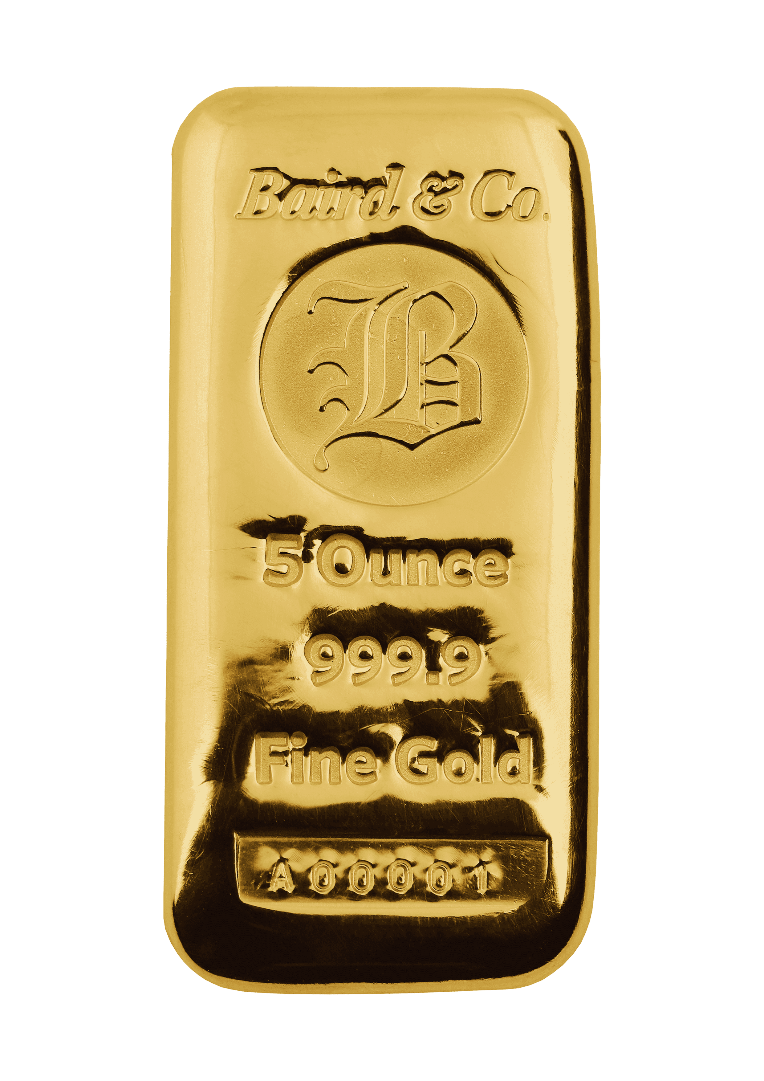 5 oz Gold Cast Bar