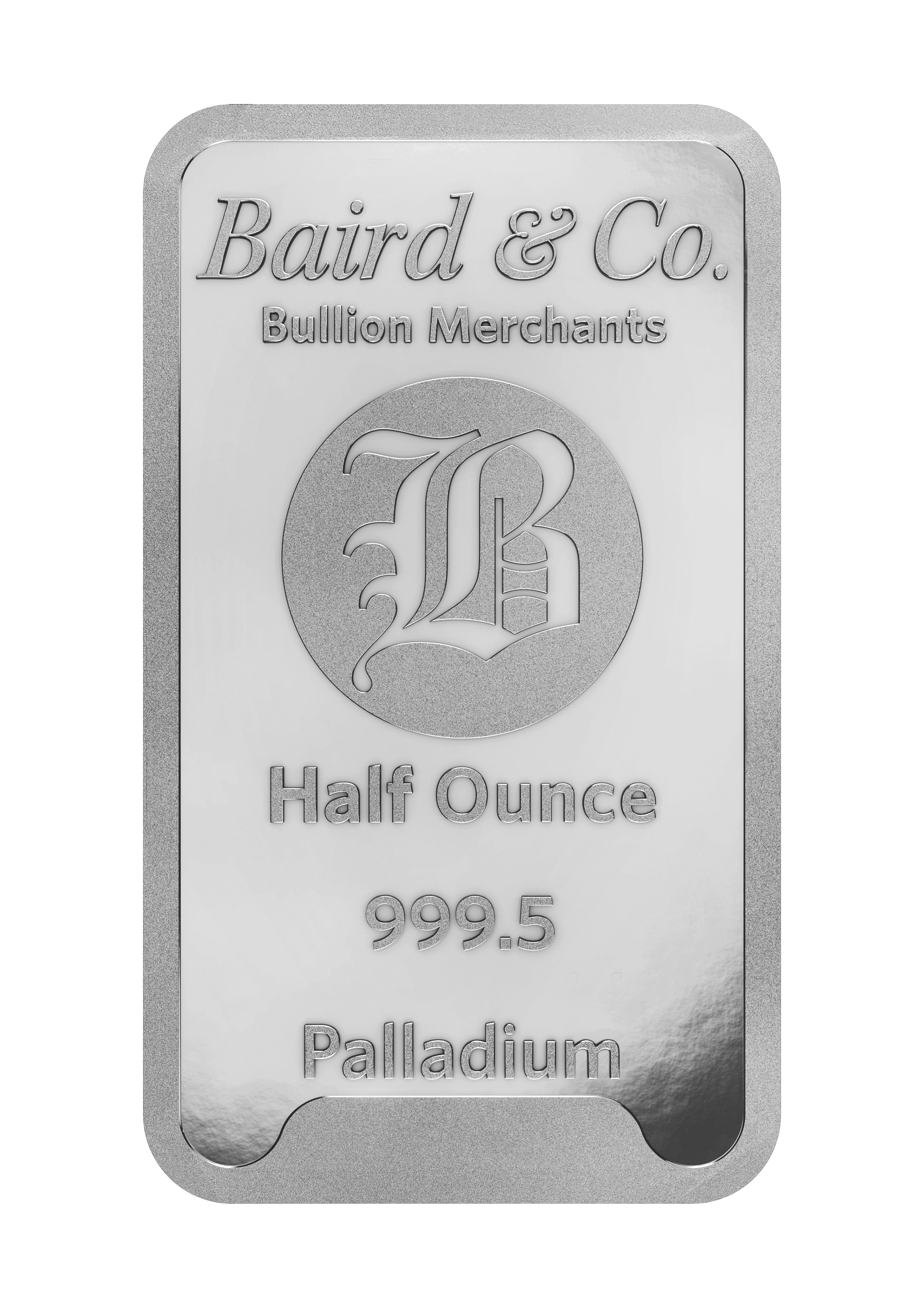 Half oz Palladium Minted Bar