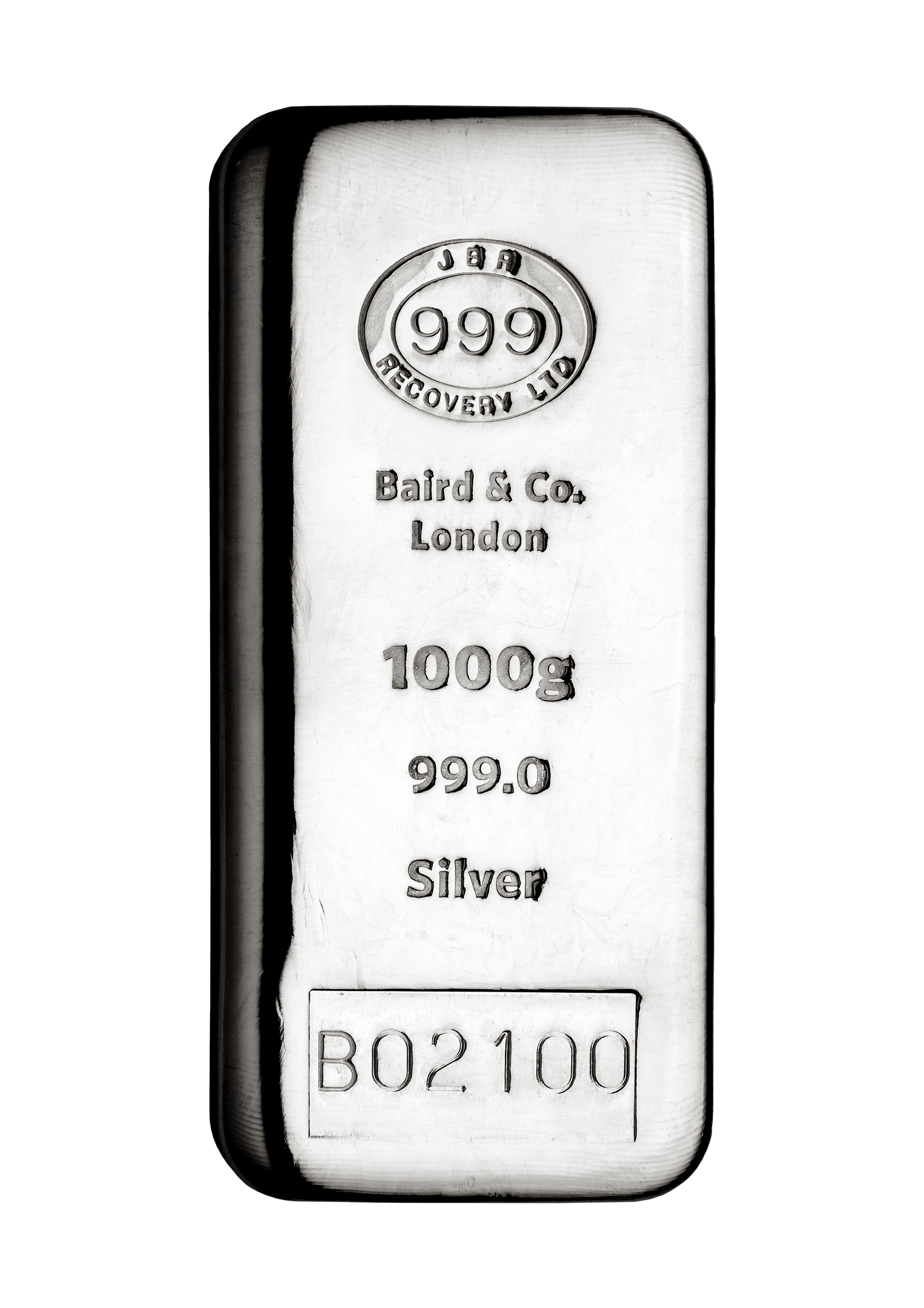 1000g Silver Cast Bar (JBR)