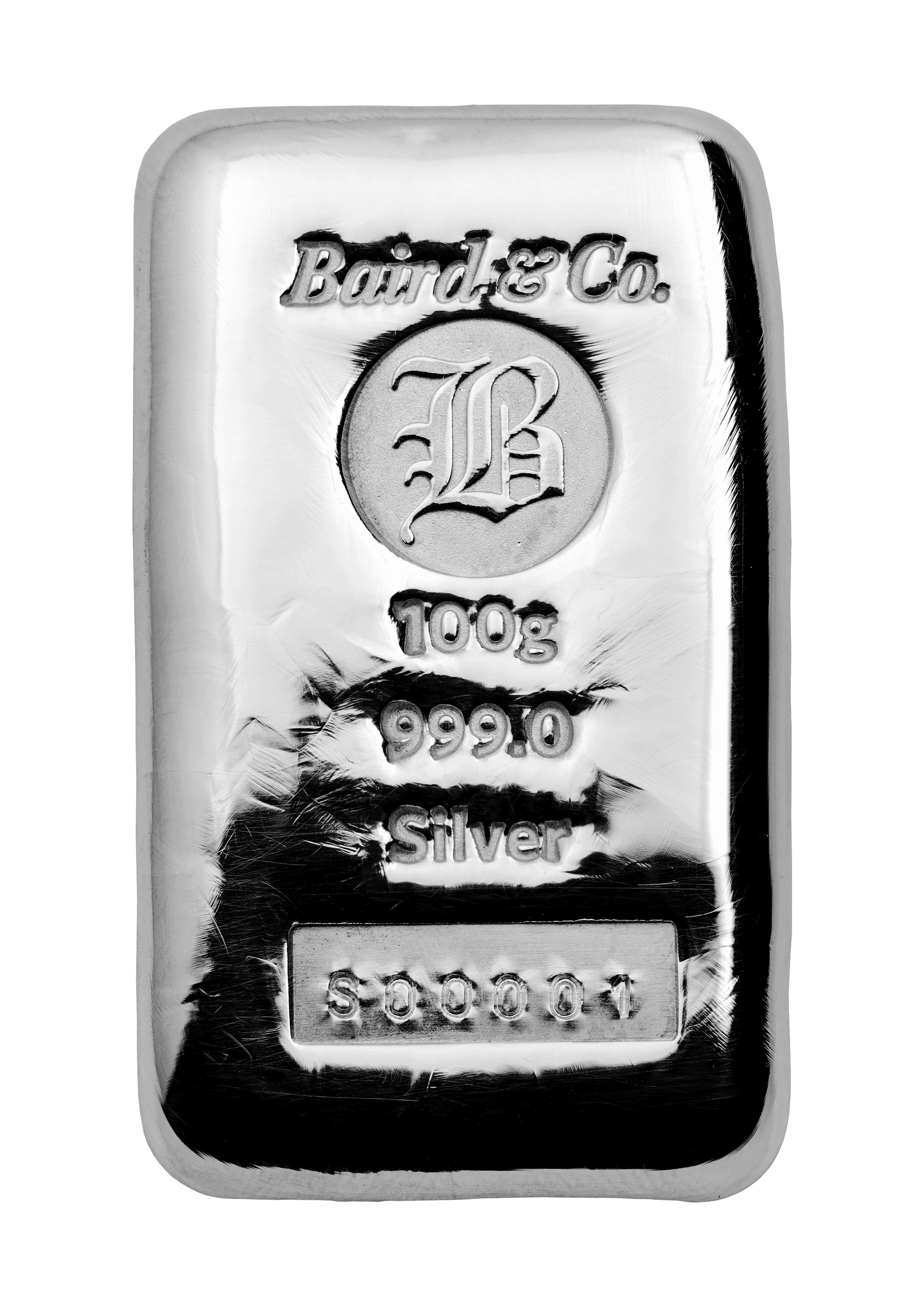 100g Silver Cast Bar