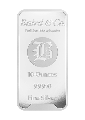 10 oz Silver Minted Bar